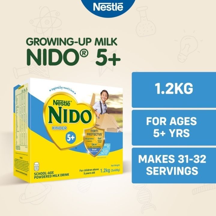 NIDO 5+ Powdered Milk Drink For Children Above 5 Years Old 1.2kg ...