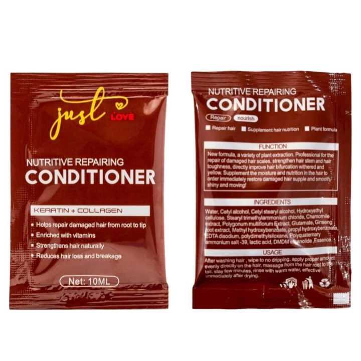 Just Love Nutritive Repairing Shampoo/ Conditioner (10ml) | Lazada PH