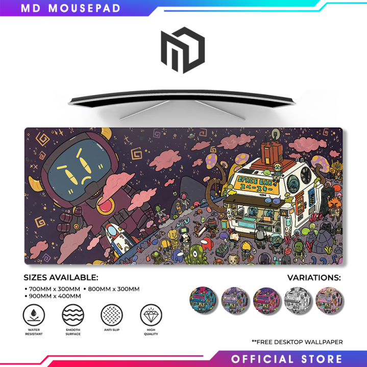 MD Mousepad | Space Bar | Extended Mousepad | Large Gaming Mousepad ...