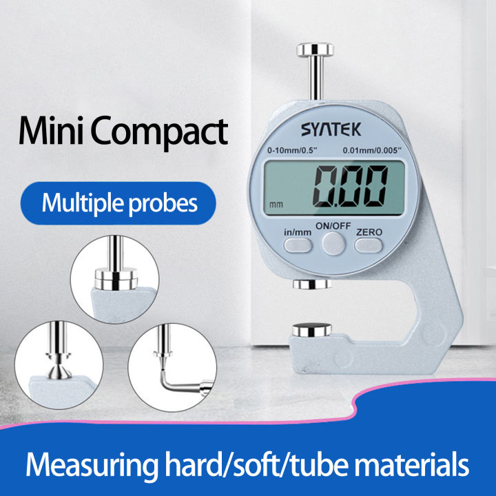 【Ready】Digital Thickness Gauge High Precision Unit Conversion Pressing ...