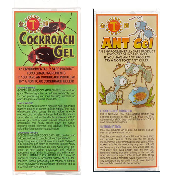 Golden Hammer Ant Gel Cockroach Gel 30g Food Grade Non Toxic Lazada Singapore