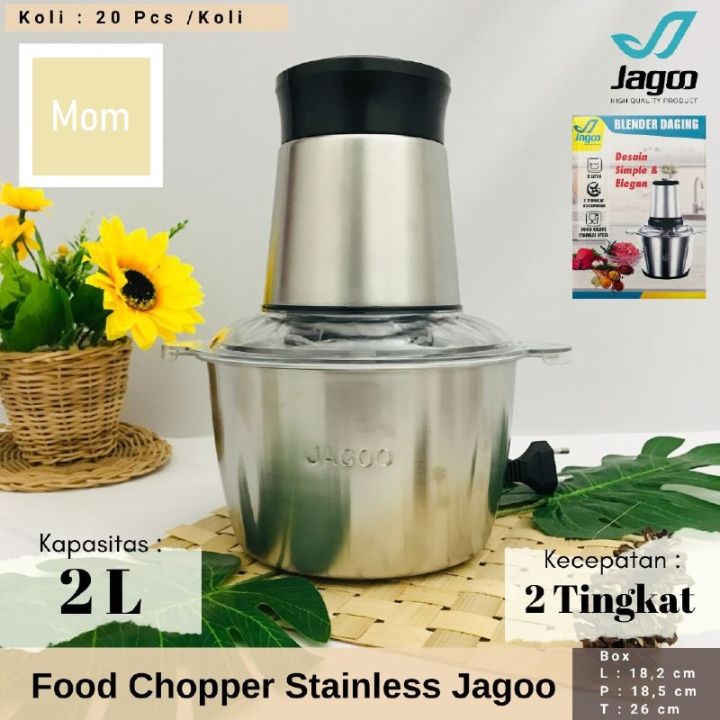 Food Chopper Stainless Jagoo(Pisau Sudah dirakit) | Lazada Indonesia