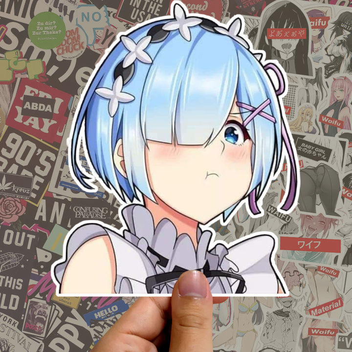 Rem สติ๊กเกอร์ Re-zero เร็ม Anime Sticker เรม อนิเมะ สติ๊กเกอร์ รีเซท ...