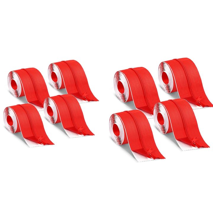 7Ft X 3In Zipper Dust Barrier with Reversible Zipper Self-Adhesive ...