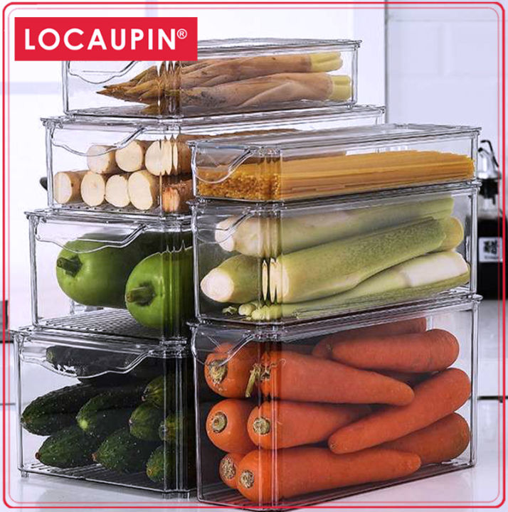 Locaupin Kitchen Refrigerator Fridge Freezer Food Storage Container ...