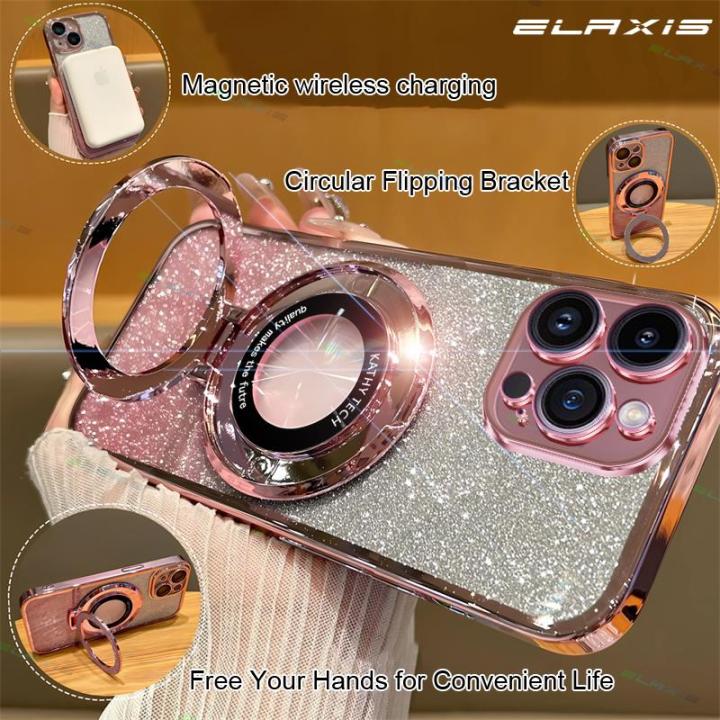 ELAXIS Wireless Charge Ring Soft TPU Stand Casing Cover for infinix ...