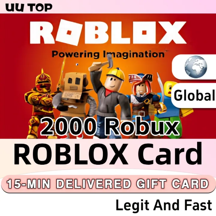 Roblox 2000 Robux Gift Cards Robux Card Roblox All Roblox Coins UU TOP ...