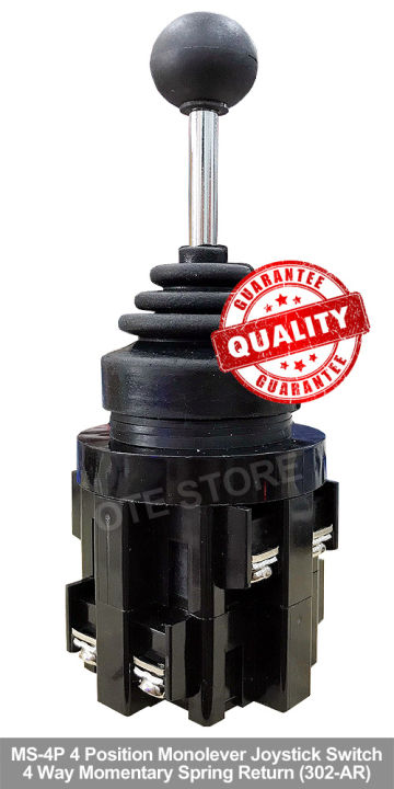 MS-4P 4 Position Monolever Joystick Switch 4 Way Momentary Spring ...