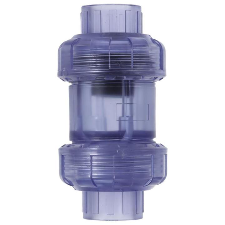 EI6P6LNDY. PVC One-way Valve Transparent Blue 1/2" Check Valve Heavy ...