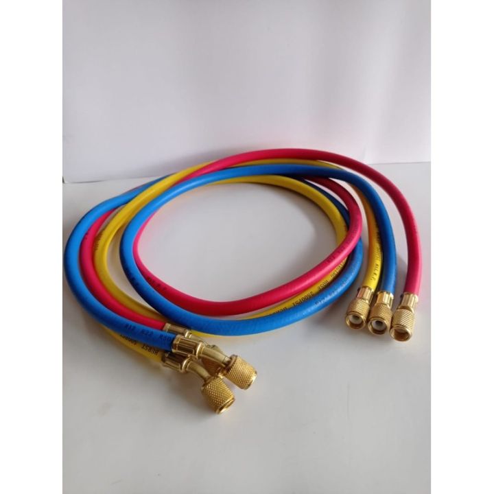 SELANG MANIFOLD 150CM SELANG PENGISIAN FREON R22 R134a R12 R404 ECER ...