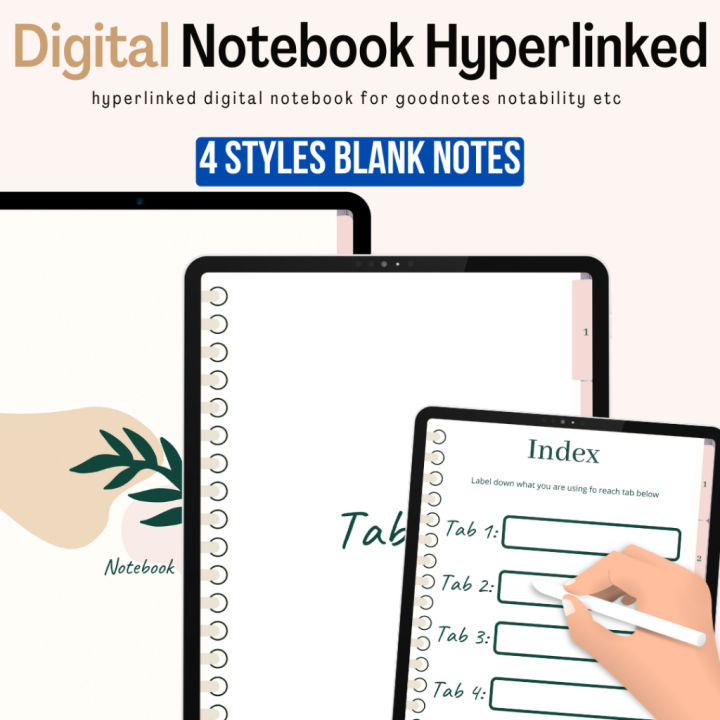 GoodNotes / Notability Digital Notebook 2022 Planner Diaries Template ...