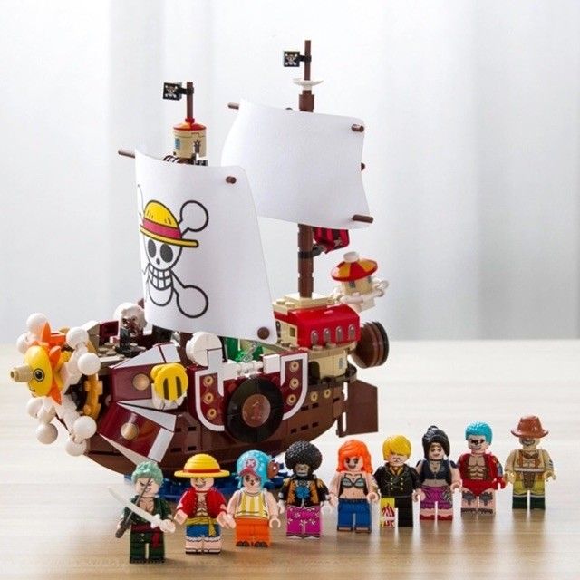 Thousand Sunny Pirate Ship Luffy One Piece Building Blocks Toys with ...