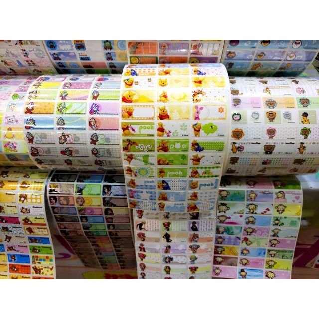 Waterproof Cartoon Customisation Name Sticker-Cute Labubu Unicorn ...
