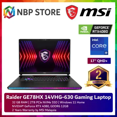 MSI Raider GE78HX Price in Malaysia & Specs - RM12599 | TechNave