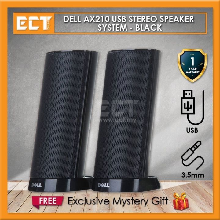 Dell AX210 USB Stereo Speaker System - Black | Lazada