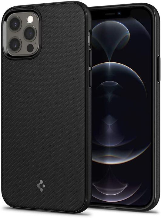 Spigen iPhone 12 Pro / iPhone 12 Case Mag Armor Matte Black | Lazada PH