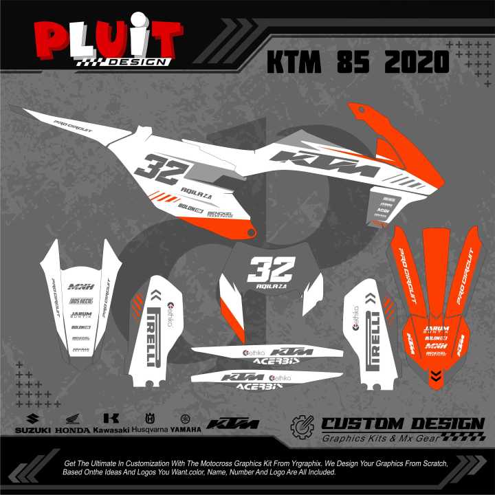 Decal KTM 85 2020 Full Body Costume Design | Lazada Indonesia