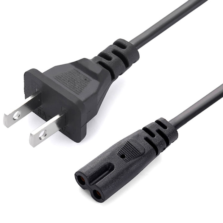 {S1HOOP} EU Power Cable 2pin IEC320 C7 US Power Extension Cord For Dell Laptop Charger Canon ...