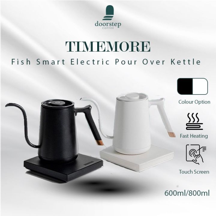 Timemore Fish Smart Electric Pour Over Kettle (600ml/800ml) Coffee ...