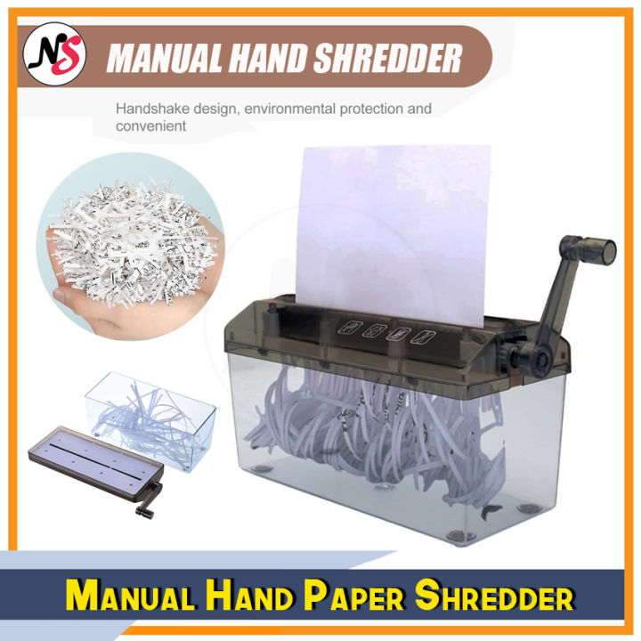 A4 Hand Shredder Manual Paper Cutter Paper Shredder (No Specific Color ...