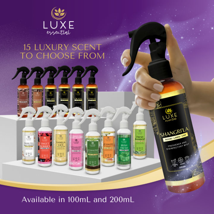 Roomspray Luxe Essential Premium Hotel Scent Fragrance Room Car ...