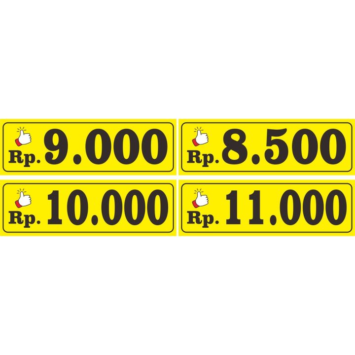 Stiker Label Harga Produk untuk Warung Dll | Lazada Indonesia