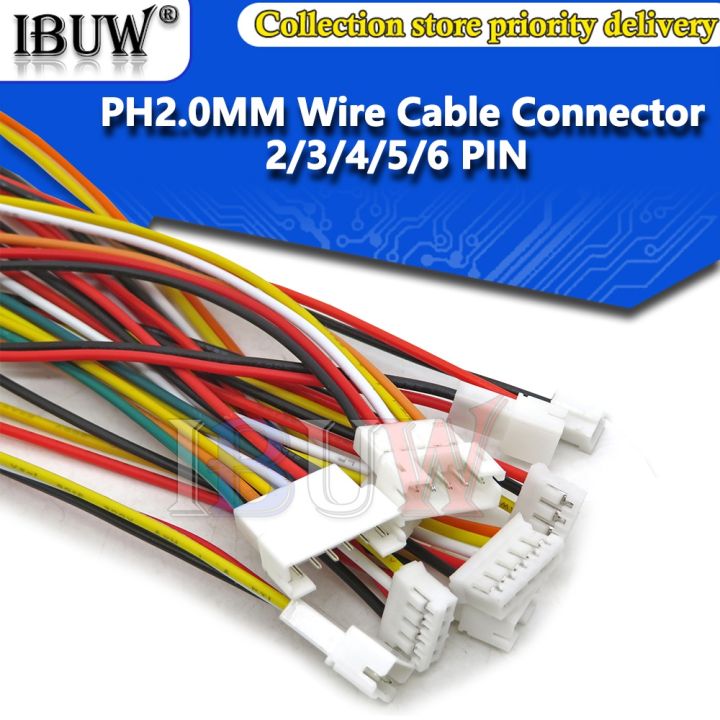 Ph2.0mm 2/3/4/5/6 pin nam Đầu cắm đầu cái nối với dây 2.0mm PH 2.0 2pin/3pin/4pin/5pin/6pin cáp ...