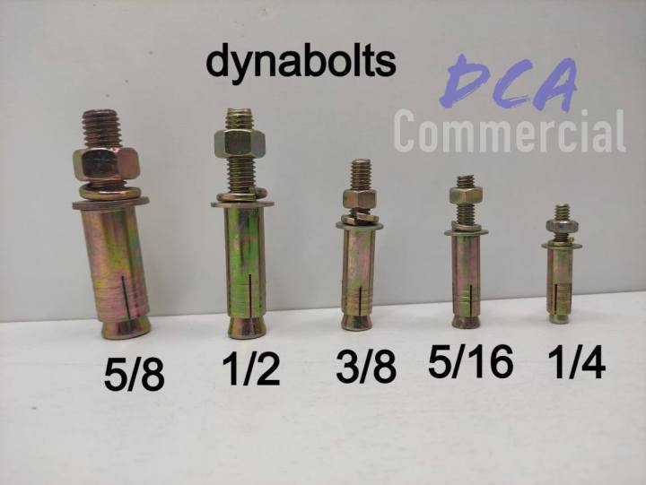 Dyna bolt/Expansion Bolt 5/8", 1/2" (Sold Per Piece) | Lazada PH