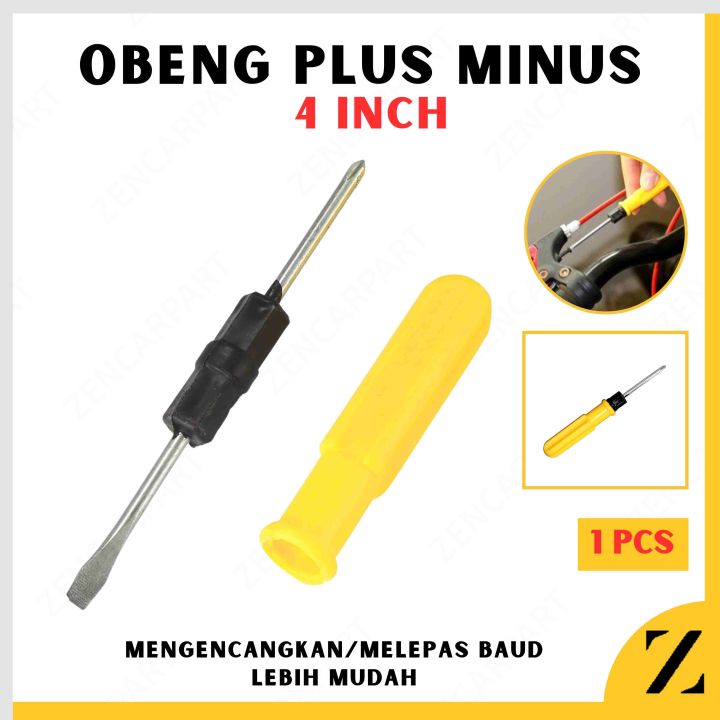 Obeng Plus Minus Bolak Balik 4 Inchi | Lazada Indonesia