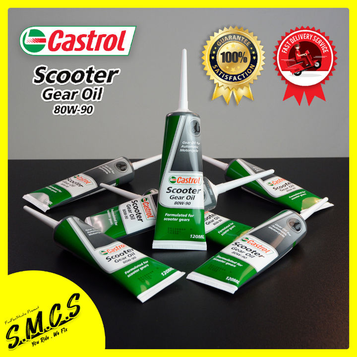 Castrol 80W90 Scooter Gear Oil [100％ Original] 120ML Minyak Gear Skuter ...