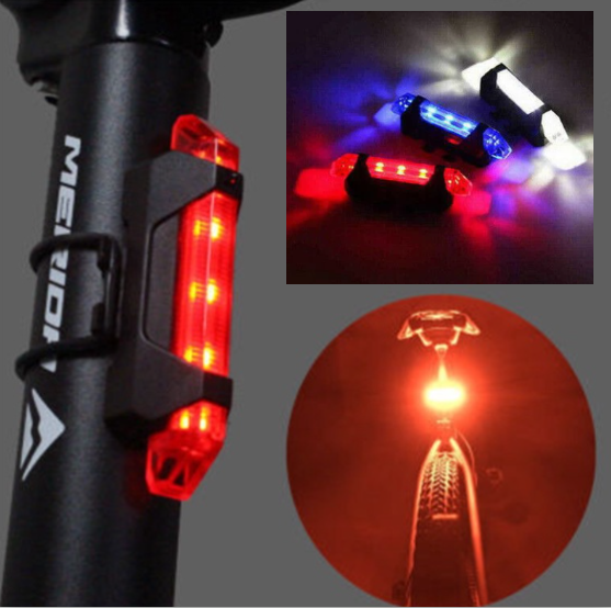 Bicycle Tail Light Led USB Rechargeable Bike Taillight Road Cycling ...