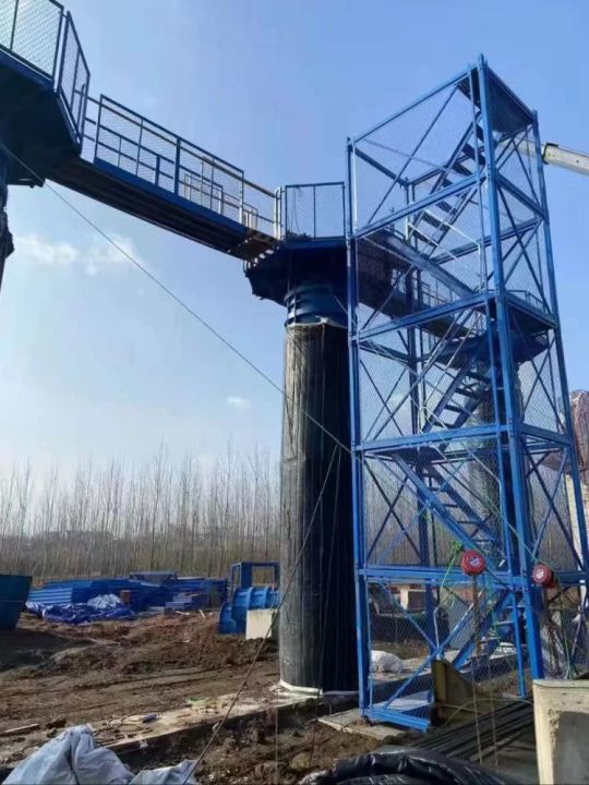Safety Climbing Ladder Cage Bridge Pier Cap Beam Assembled Foundation ...