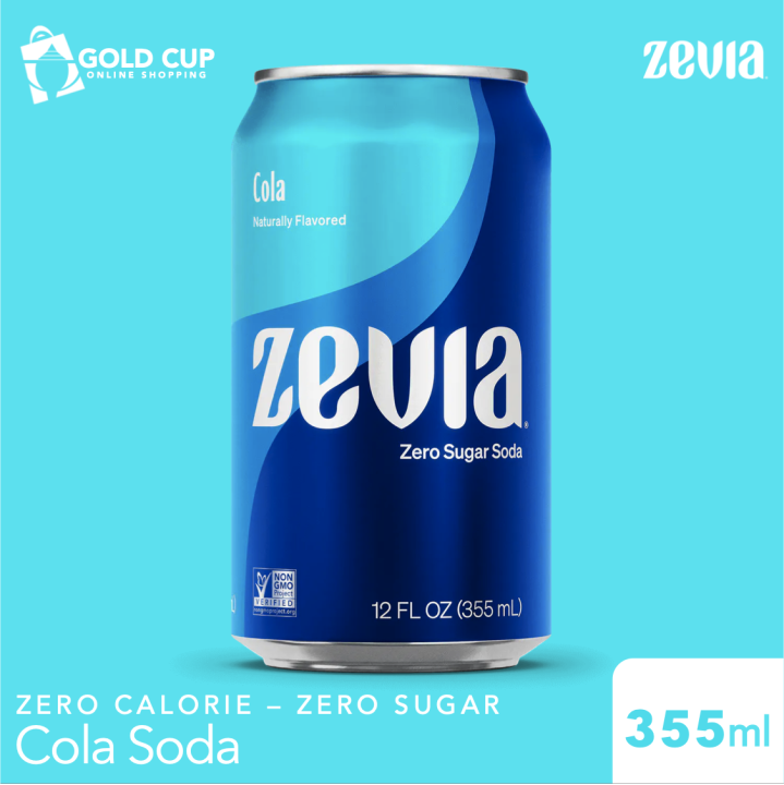 Zevia Cola Soda 355ml (Zero Sugar - Zero Calories) | Lazada PH