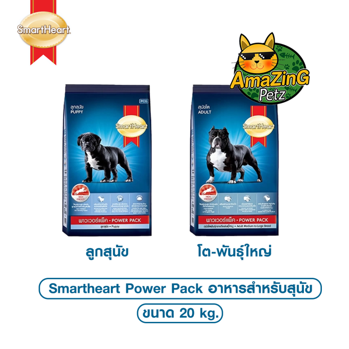 Smartheart Power Pack อาหารสำหรับสุนัข 20 kg. | Lazada.co.th