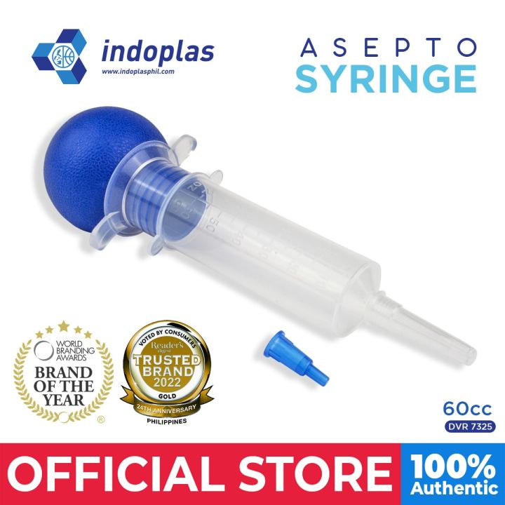 Indoplas Asepto Irrigation Syringe 60cc 1s | Lazada PH