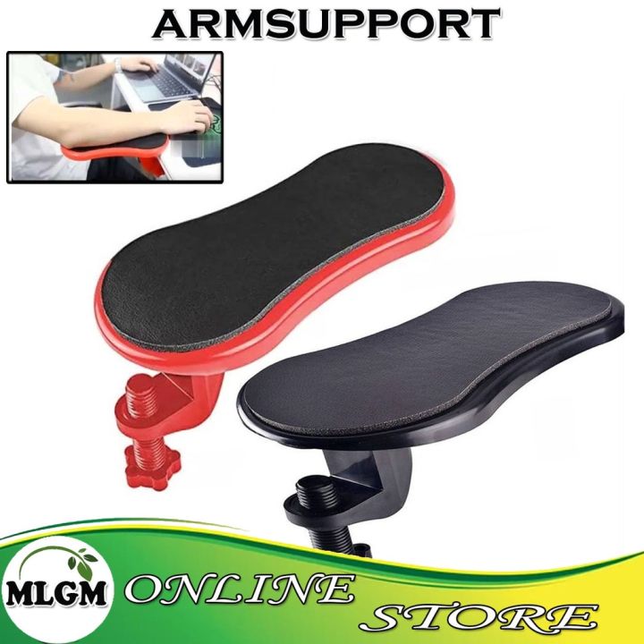 Desk Attachable Computer Table Arm Support Mouse Pads Arm Wrist Rests ...