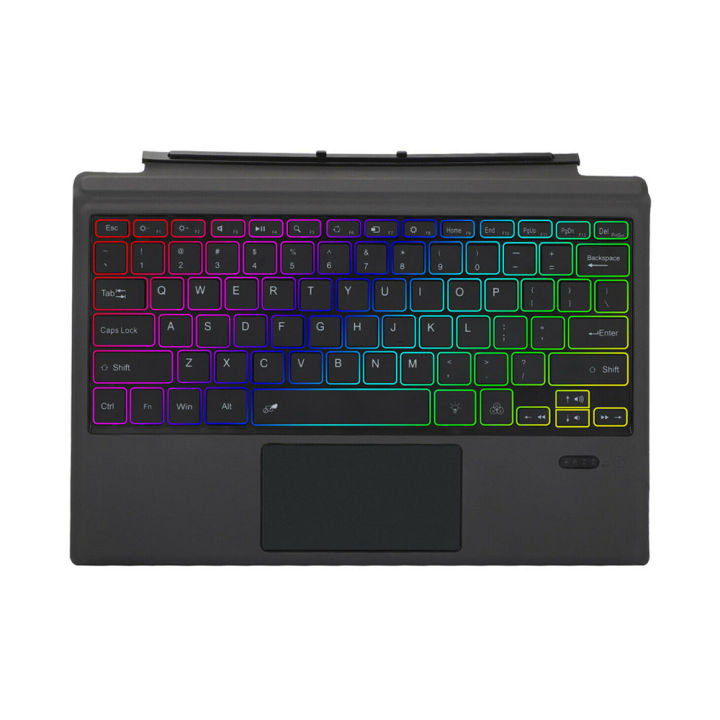RGB Backlit Wireless Cover Magnetic Keyboard for Microsoft Surface Pro ...