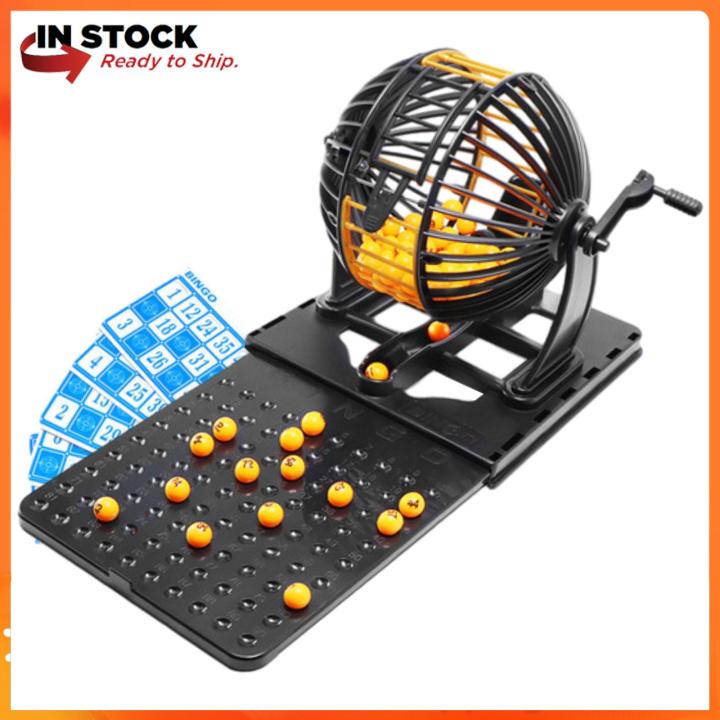 Ulight Bingo Lotto Game Bingo Machine Toy Reusable Classic Fortunate ...