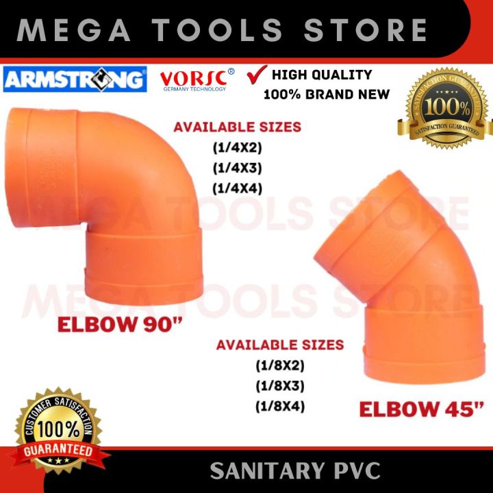 PVC ORANGE (PVC ELBOW 90'' / PVC ELBOW 45 '') WATER FITTINGS | Lazada PH