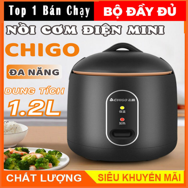 Nồi Cơm Điện Mini Đa Năng 0,8L ( Nấu Cơm Ngon, Nấu Cháo, Hầm, Hấp Luộc ...