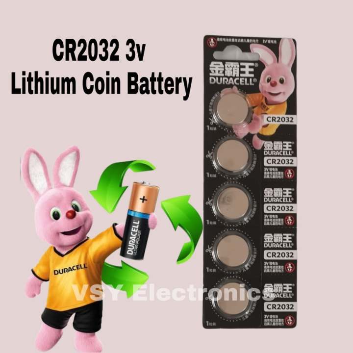 Original Duracell CR2032 / DL2032 / 2032 High Energy Power Lithium Coin ...