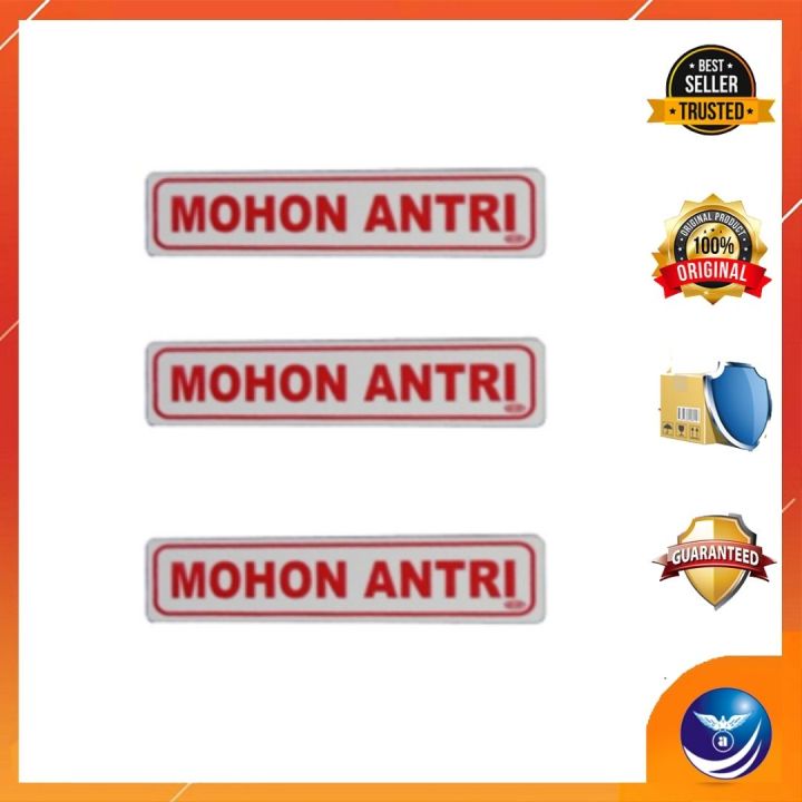 GM LABEL MOHON ANTRI LK-122 KECIL | Lazada Indonesia