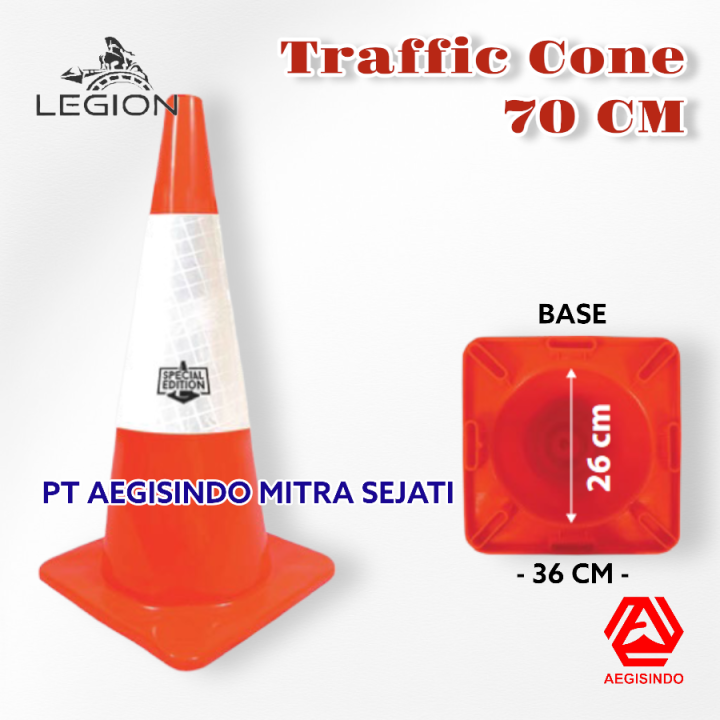 Traffic Cone 70 cm Lentur Kerucut Trafic Safety PVC ORANGE | Lazada ...