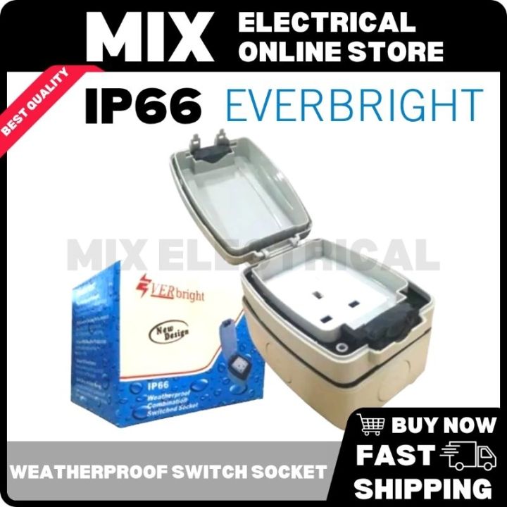 Outdoor Waterproof 13A Switch Socket IP66 Waterproof Combination ...