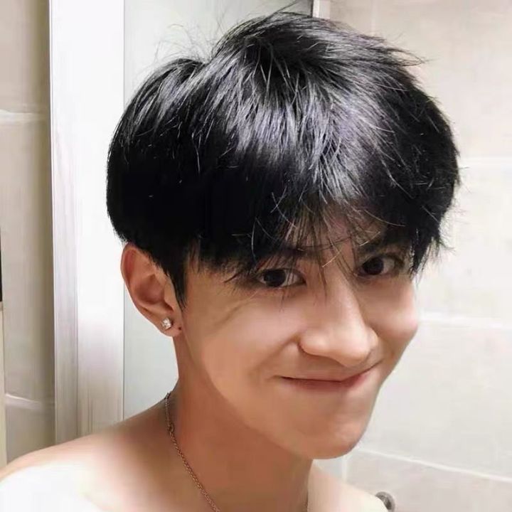 Pekeng buhok tao maikling buhok Korean version guwapong lalaki maikling ...