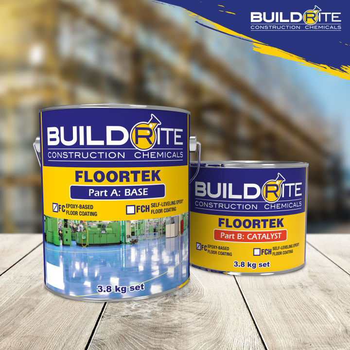BUILDRITE FLOORTEK FC - White Epoxy Based Floor Coating 3.8kg/ Gal set | Lazada PH