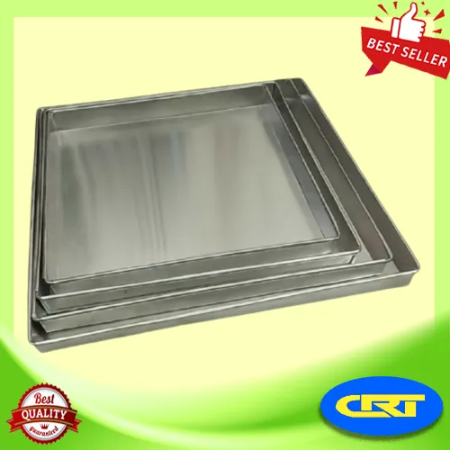 11”12”13” inch Aluminium Square Swiss Roll Baking Tray Cookie Pan Tin ...