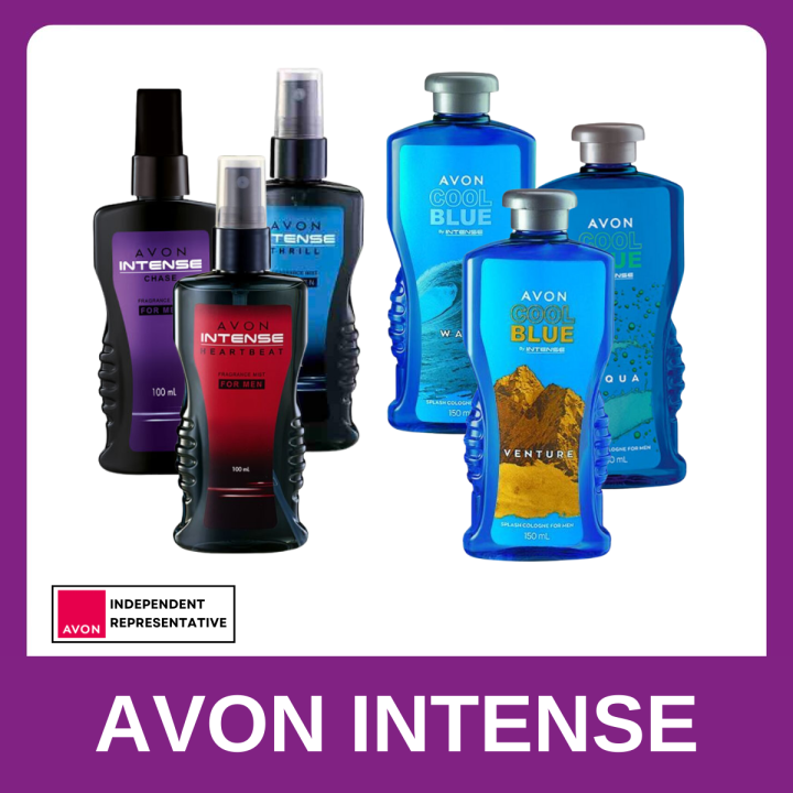 AVON Original Intense for men ( Fragrance Mist 100ml - Cool Blue Splash ...