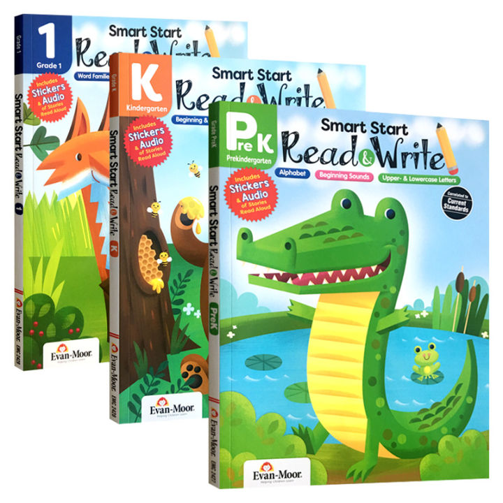Smart start read and write grade PreK K 1 primary, middle and large class English teaching aids ...