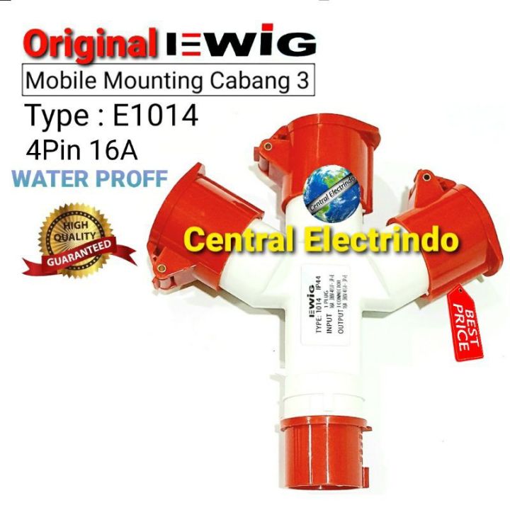 Mobile Mounting Coupler Cabang 3 4Pin 16A (E1014) EWIG. | Lazada Indonesia